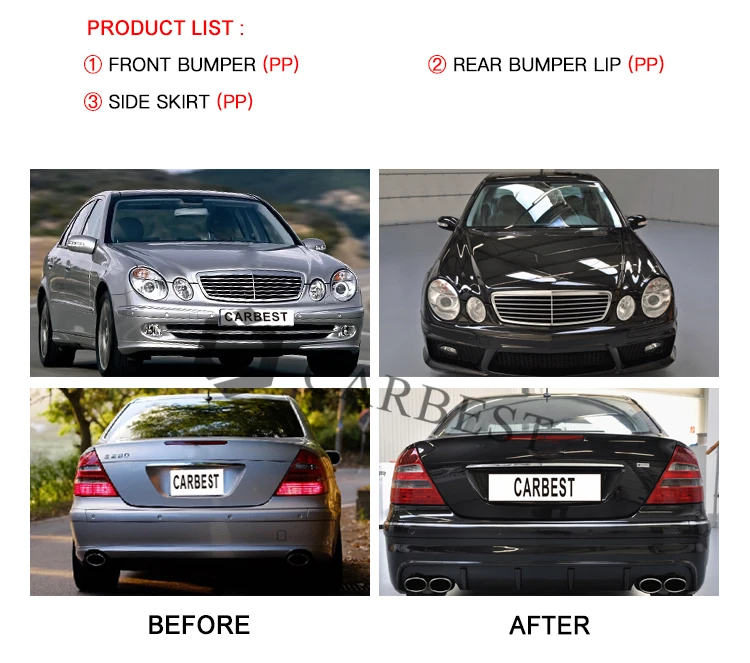 Mercedes-Benz E-Class W211 E63 AMG Body Kit (2003-2008) - OEM