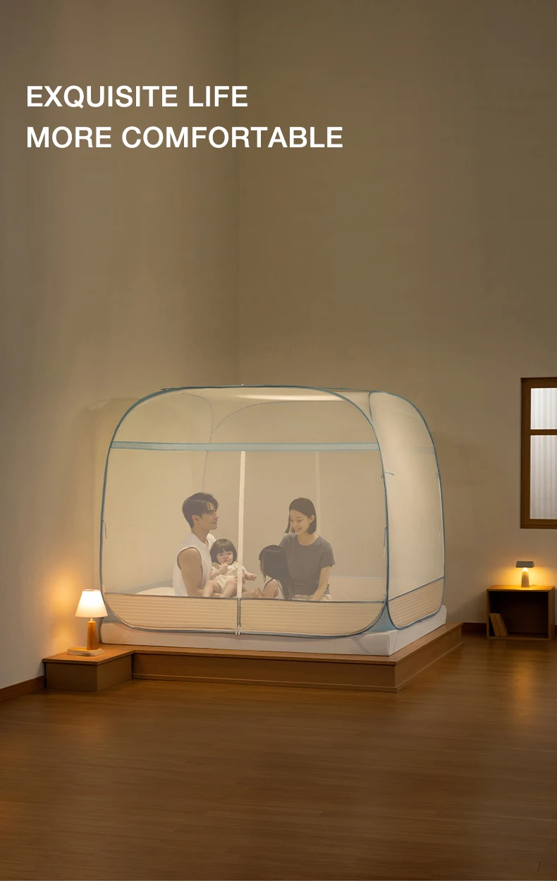 Medoga Folding Modern Essential Portable Popup Mosquito Net Bed Canopy ...