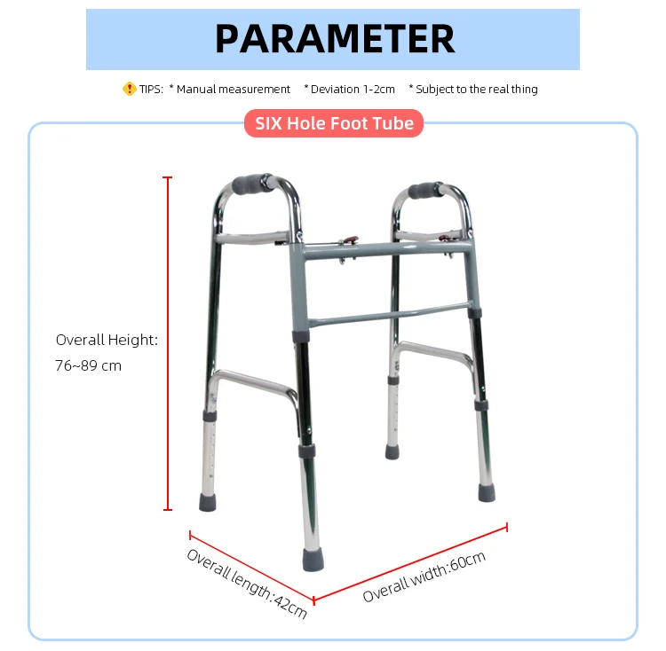 Medical Supplies Portable Walker Capacity Durable Aluminium Frame ...
