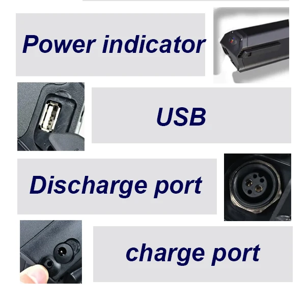 Dorado Battery - 36v 13ah 15ah 17.5ah for 1000w E Bike Motor
