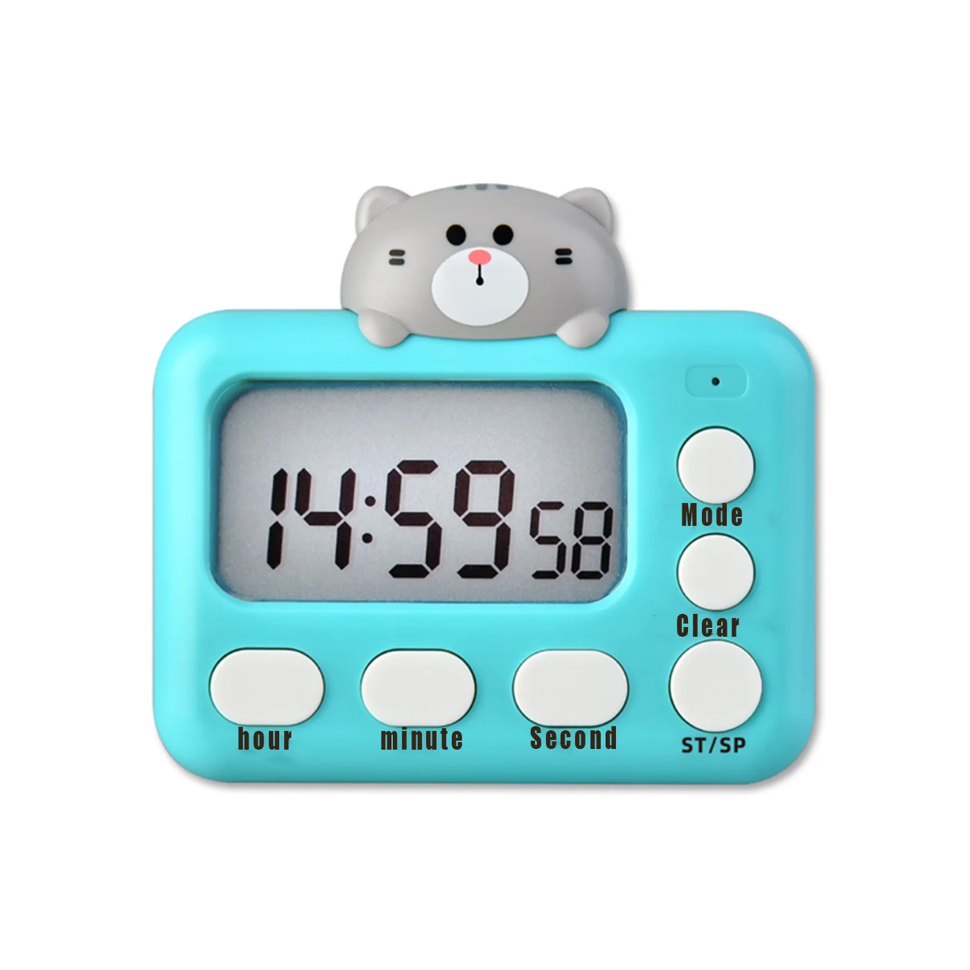 Pomodoro Cute Digital Study Timer for Kids Cooking Timer
