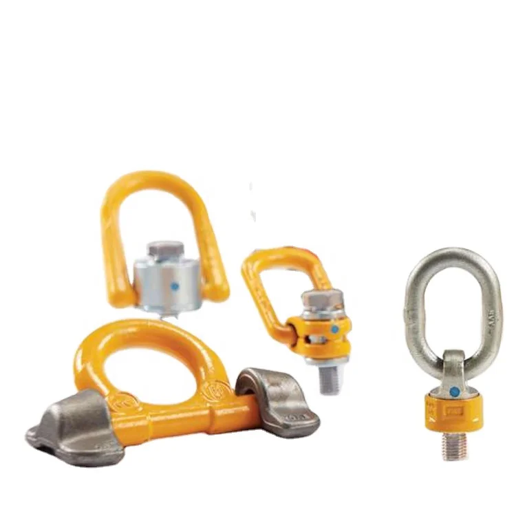 Industrial Safety Fasteners Wire Rope Accessory Yellow Rotate Lifting ...