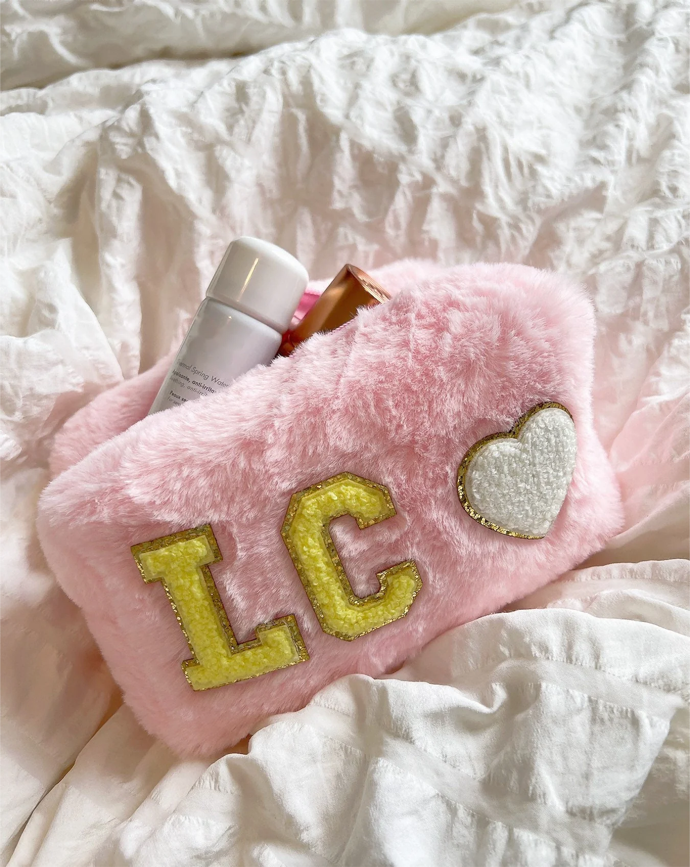 Custom Cute Plush Fluffy Cosmetic Makeup Make Up Toiletry Beauty ...