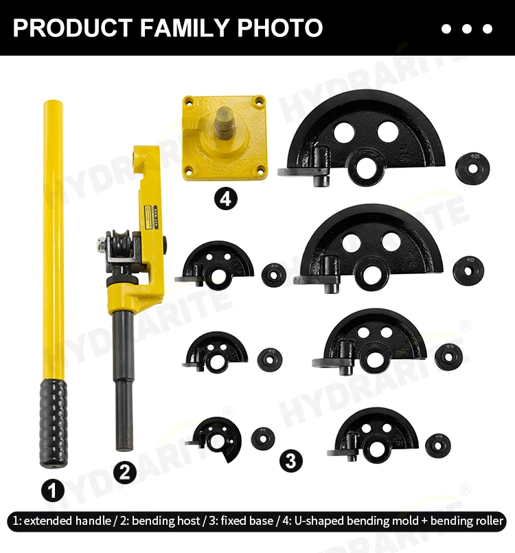 3/8"-1" Lever Pipe Bender HHW-25S for Manual Tube Bending
