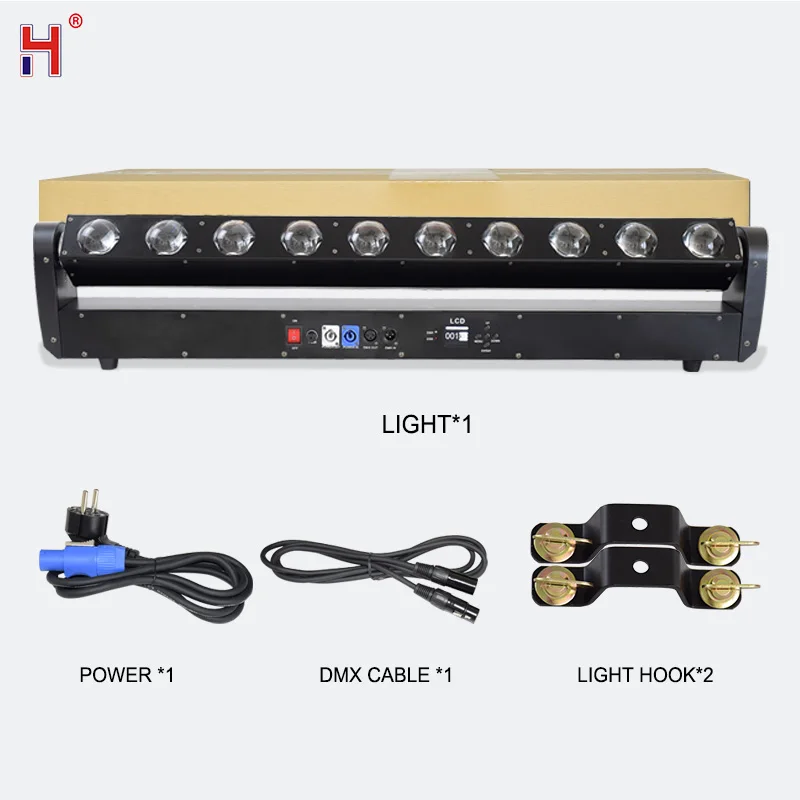 Moving Head Led Bar Beam 10x40w Dj Party Lights With Rgbw 4in1 Leds ...