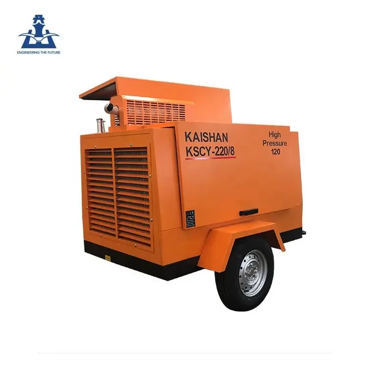 Movable 7.5kw 55kw 132kw Diesel Driven 6 M3/min 8 Bar High Pressure ...