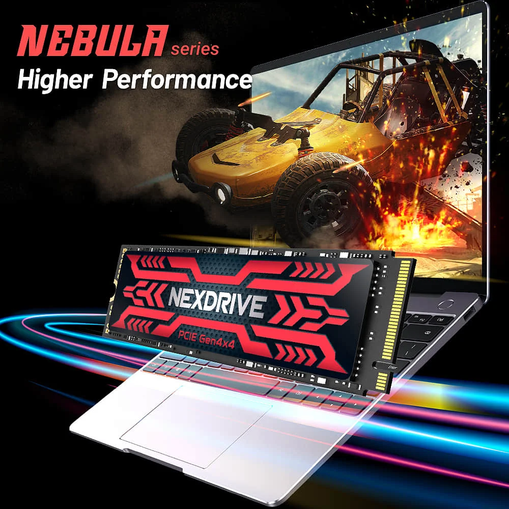 NEXDRIVE Gen4 SSD - 1TB to 2TB, 7000mb/s Read & 6800mb/s Write