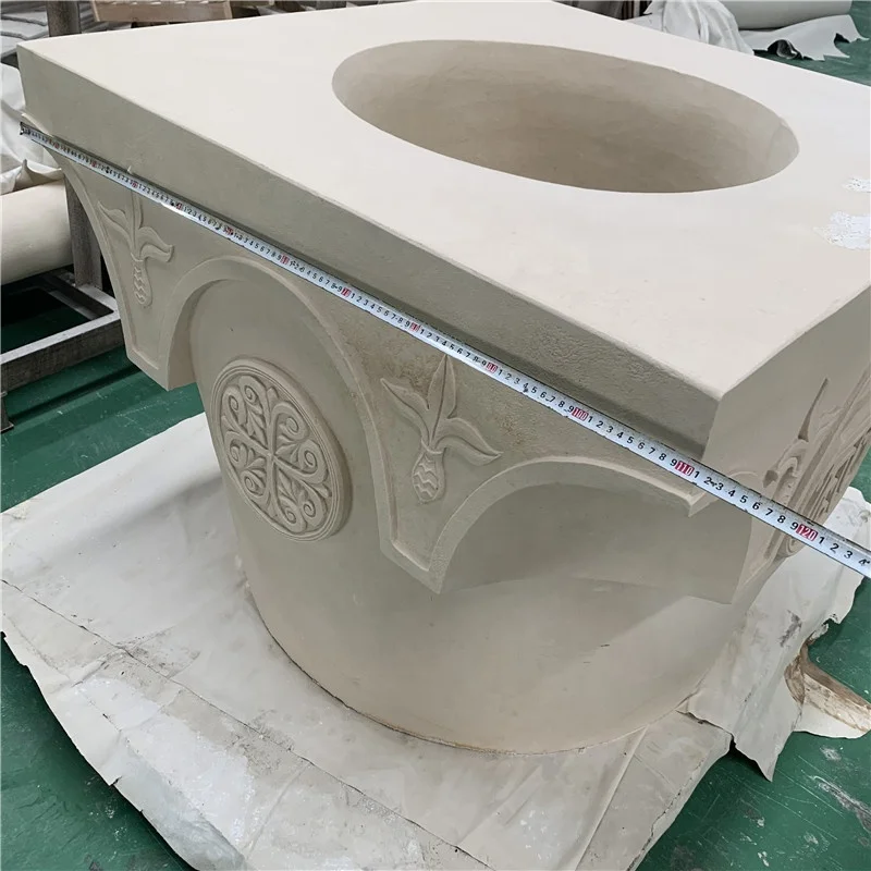 Stone Column Cladding Of Marble Columns Travertine - Buy Stone Column ...