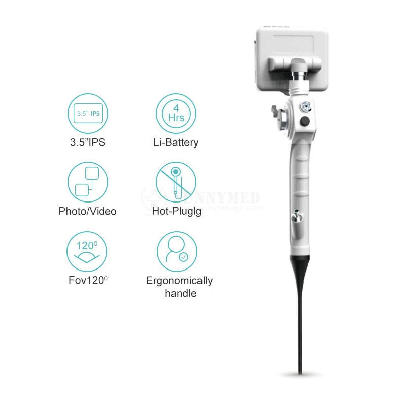 Reusable Flexible Video Laryngoscope & Endoscope for ENT Surgery | CE ...