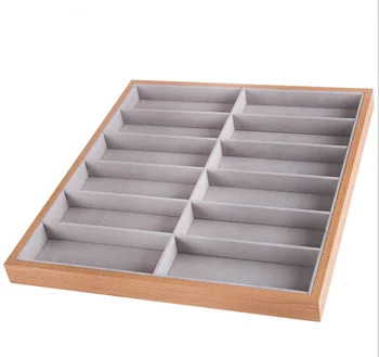 Spectacle Shop 12 Grids Wood Boarder Eyewear Sun Glasses Sunglasses ...