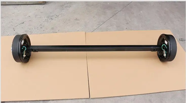 Factory Price Round Solid Utility Trailer Axle Assembly With 10 Inch ...