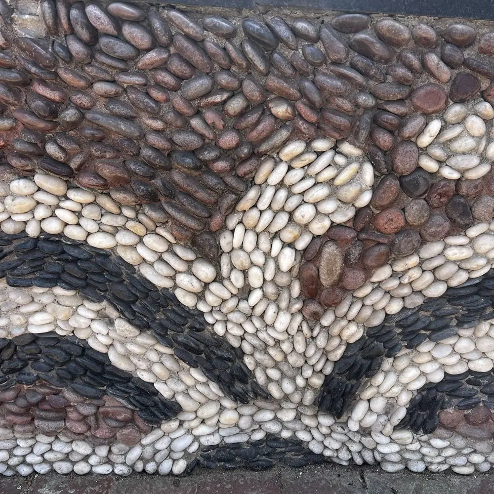 Well Selected Natural River Pebbles Wall Cladding Polished