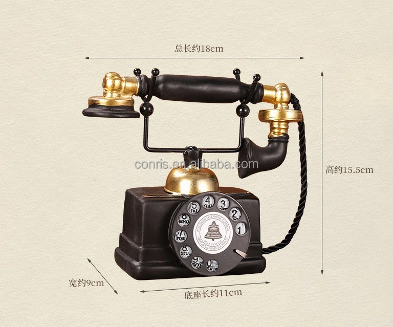 Antique Retro Vintage Resin Phone - Perfect Decor Piece