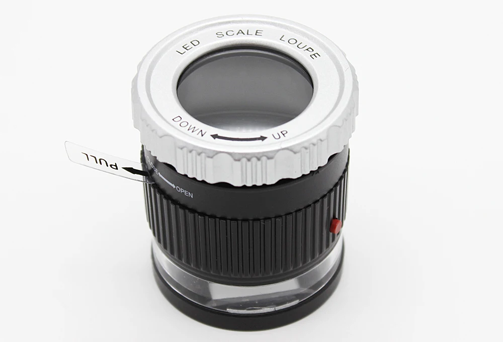 Adjustable Focal Jewelry Loupe Printing Cloth Magnifier LED UV Light ...