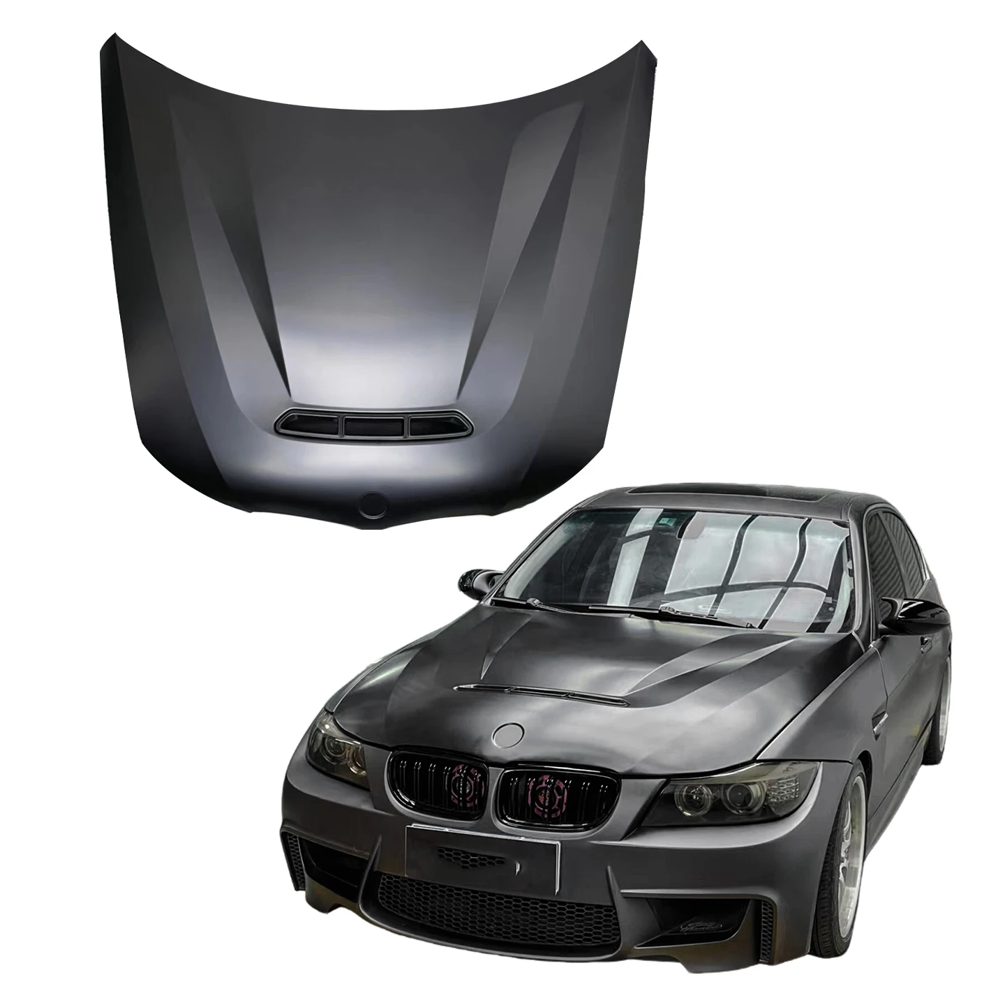 For BMW E90 Hood Carbon Fiber Front Engine Hood GTS Style for BMW 3 ...