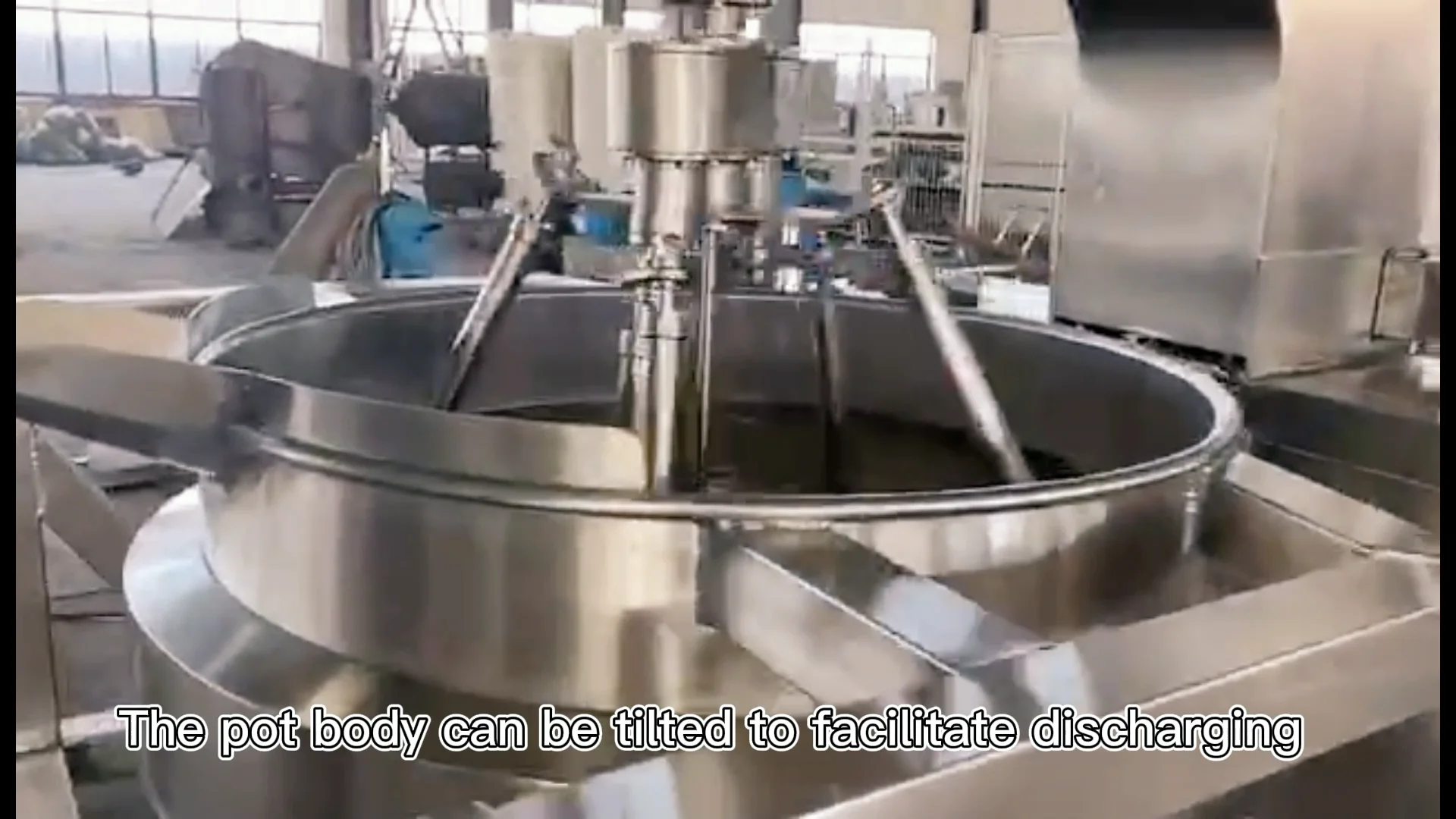 Steam Tilting Jacketed Kettle Product Tilting Stirring Cooking Pot ...