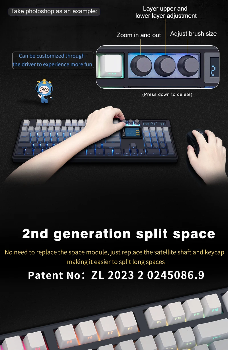 SKYLOONG GK104 PRO Quantum Mech - Customizable Keyboard