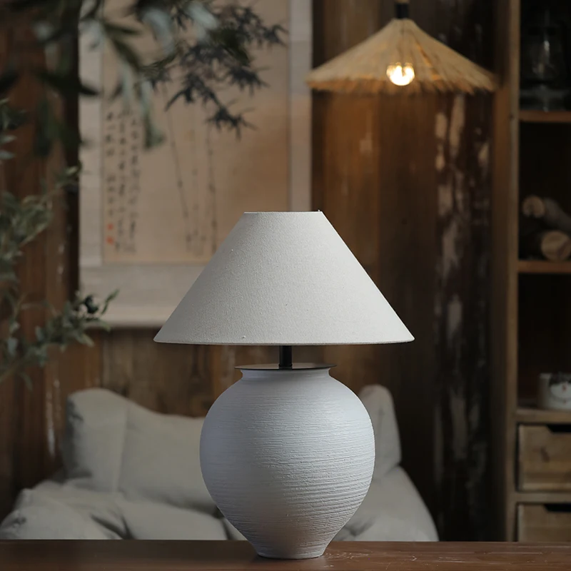 Rustic Accent Table Lamp Pair Vintage Rustic Table Lamps White Rustic ...