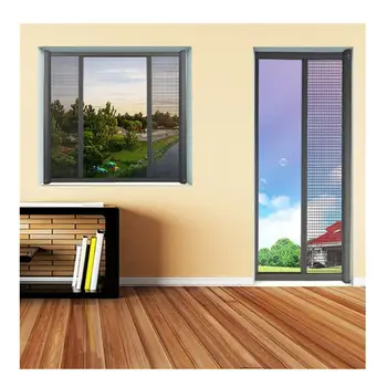 Aluminum Frame Fiberglass Retractable Fly Insect Screen Window - Buy ...