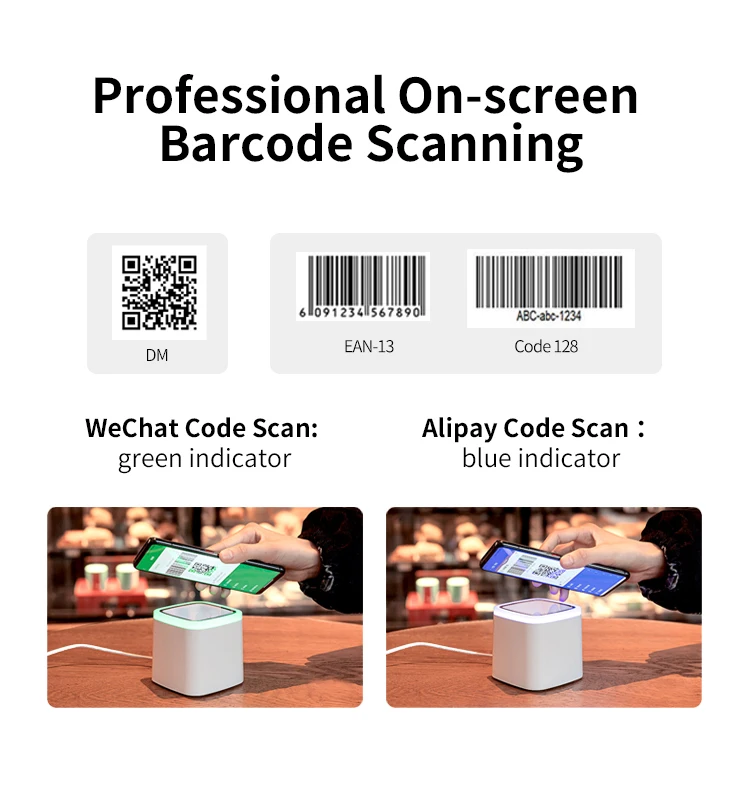 Wholesale Corded Platform Qr Code Scanning Reader Usb 1d 2d Desktop ...