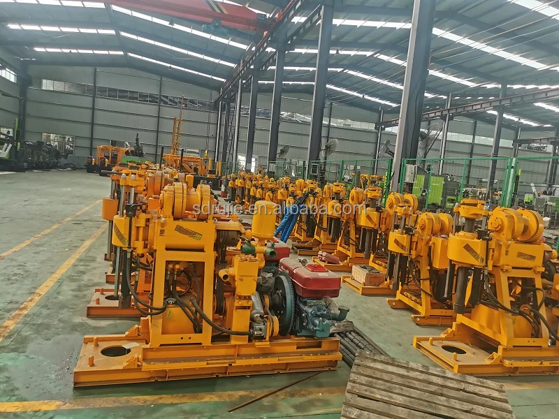 Portable Wheels Rock Core Drilling Machine Diesel Hydraulic Core ...