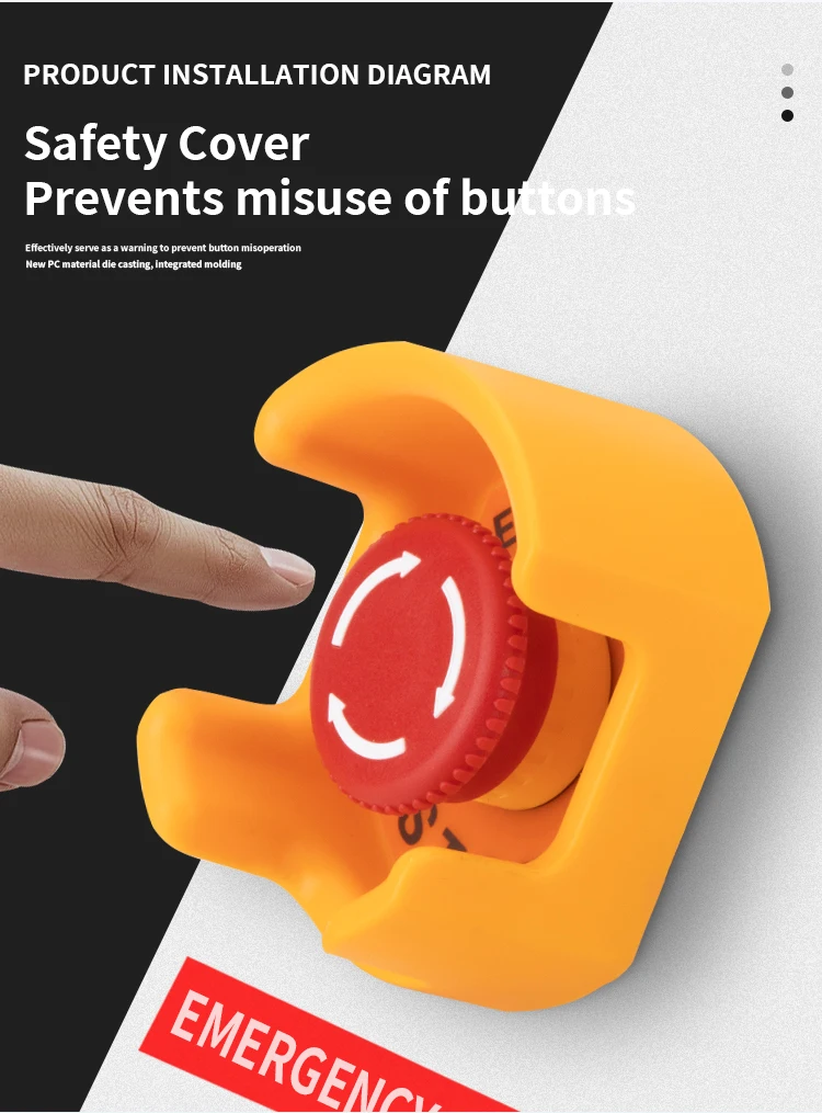 LVBO Waterproof Metal Emergency Stop Switch Button With Enclosure ...