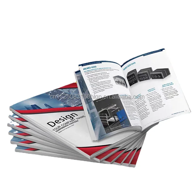 Custom Black White Printed Folded Paper Booklet Mini Instruction Book ...