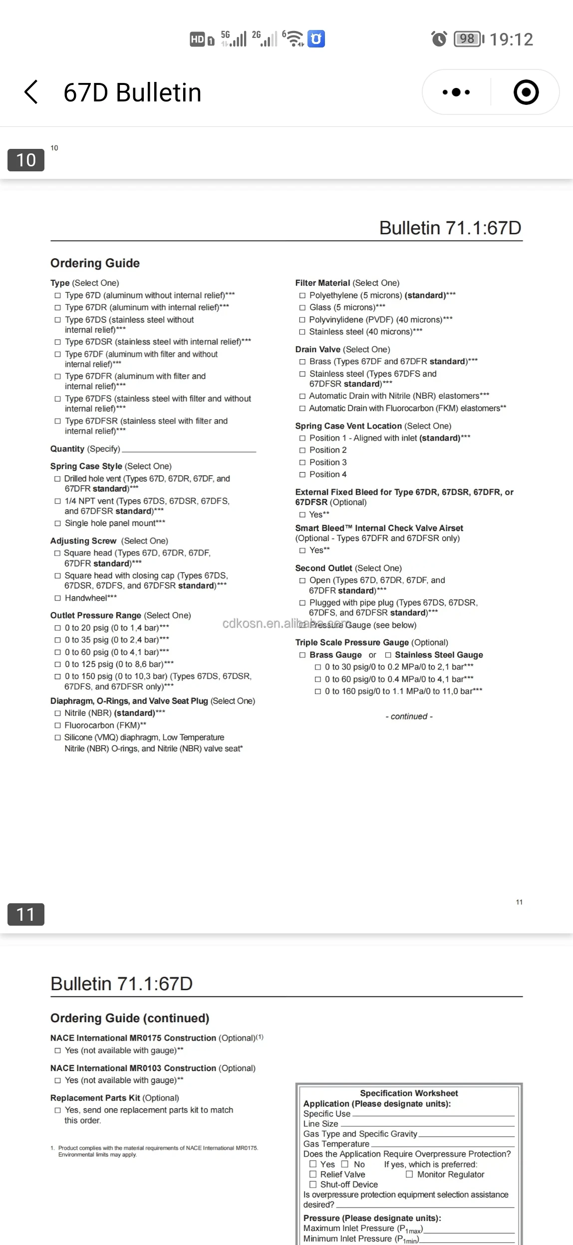 Fisher 67DFSR Pressure Regulator - High Precision & Durability