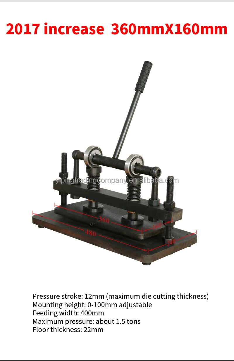 Heavy Duty Manual Die Cutting Machine for Leather & Paper - Precision ...