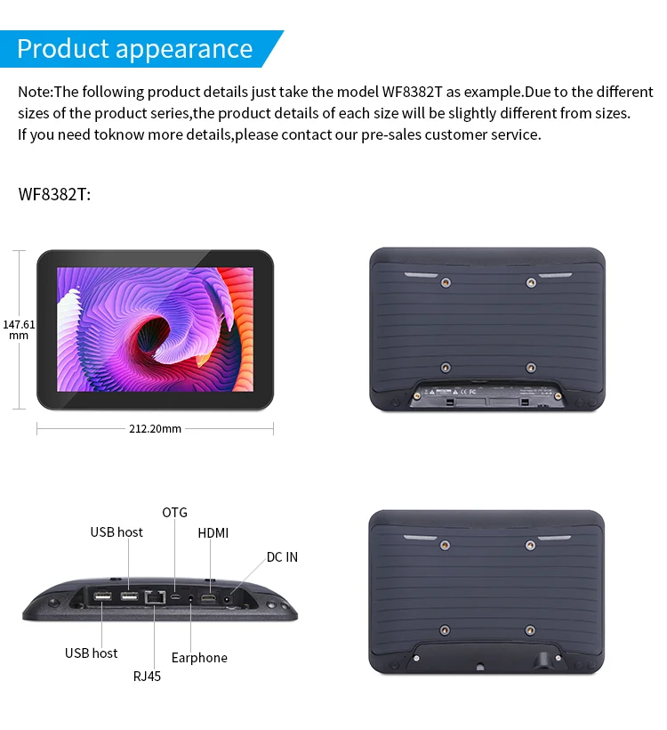 Wall Mounted Android POE Tablets - Versatile Touch Screens