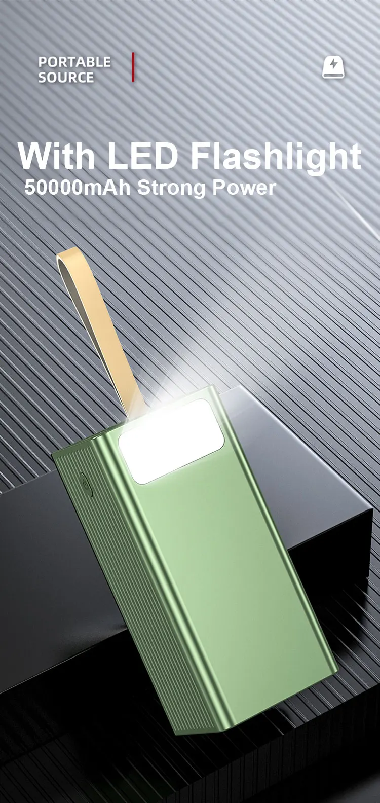 22.5W 50000mah Power Bank - High Capacity Portable Charging