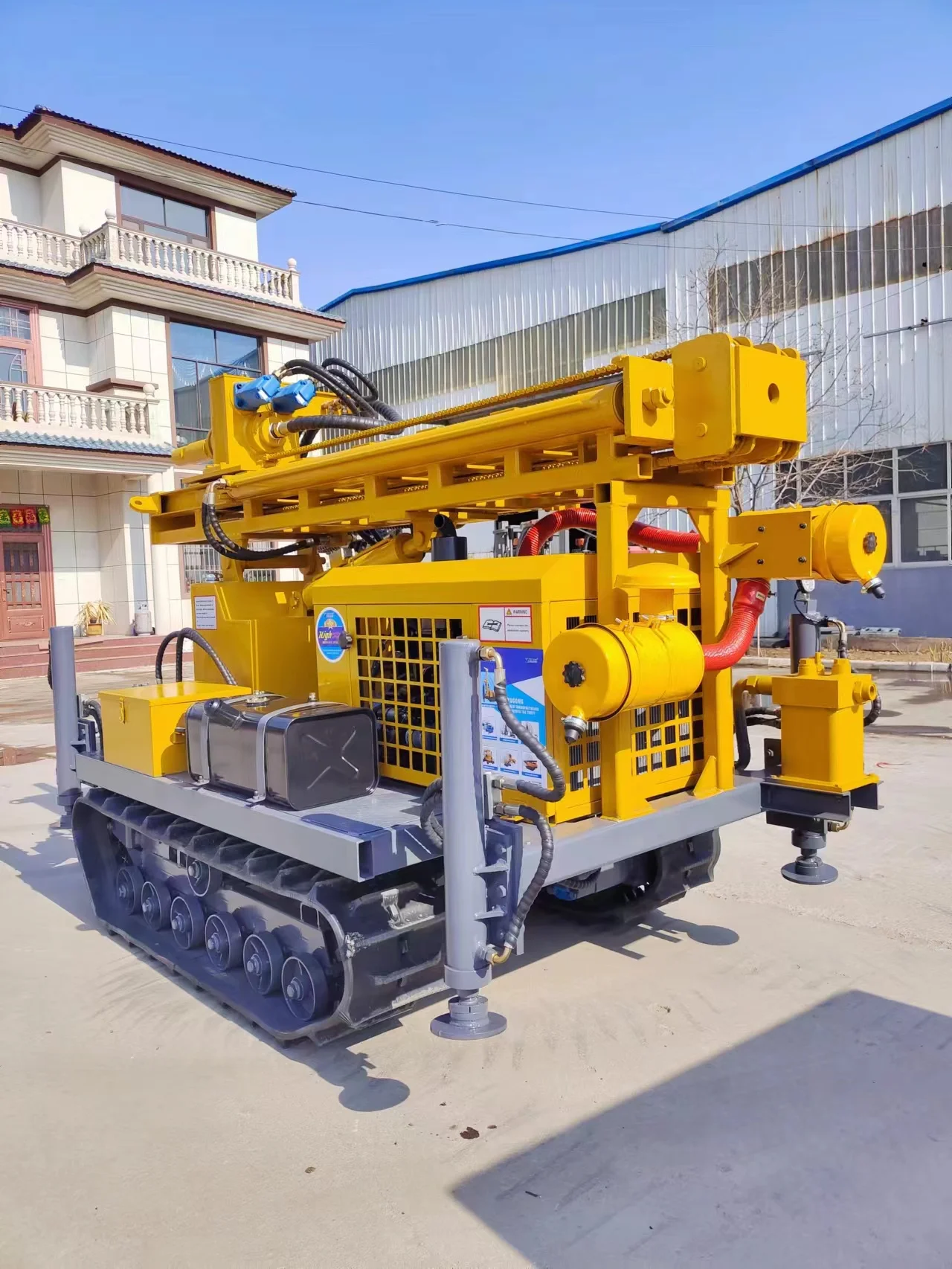 150m Tractor Mounted Drilling Rig Pneumatic Drilling Rig Water Well ...