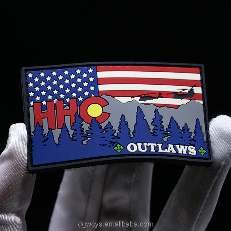 Factory Custom Tactical Gear Uniform Silicone Patches Soft Pvc Logo ...