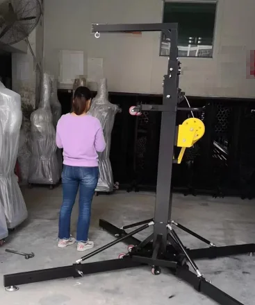 7m Cheap Line Array Speaker Lifting Stand Heavy Duty Hand Crank Lift System Black - Buy Truss ...