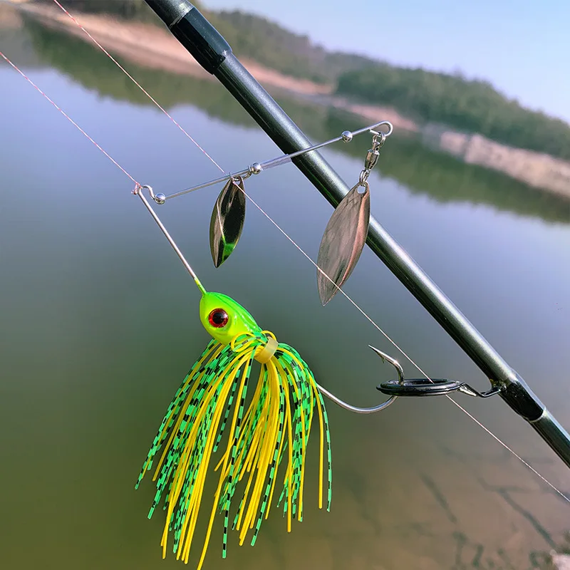 10g 14g Silicone Skirt Weedless Jig Heads Buzzbait Spoon Lure Blanks ...