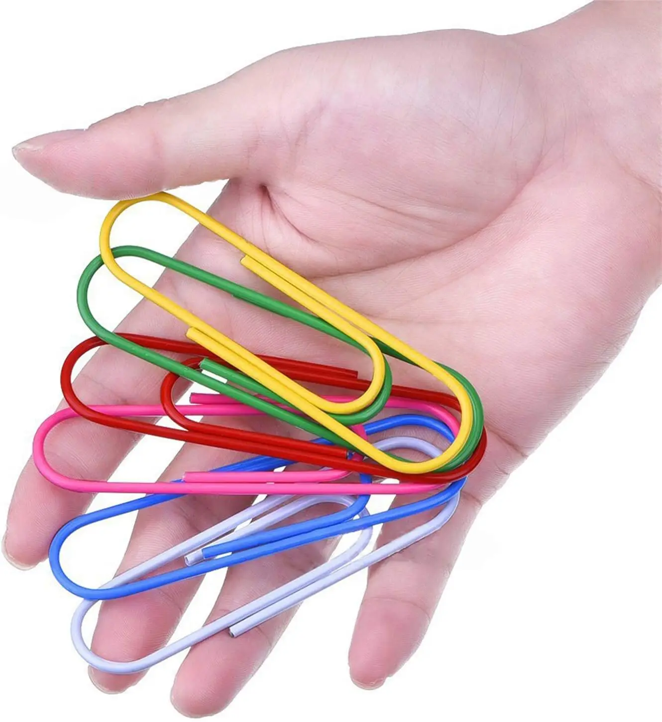 10pcs Packaging Extra Large Plastic Paper Clips,Giant Coated Paper ...