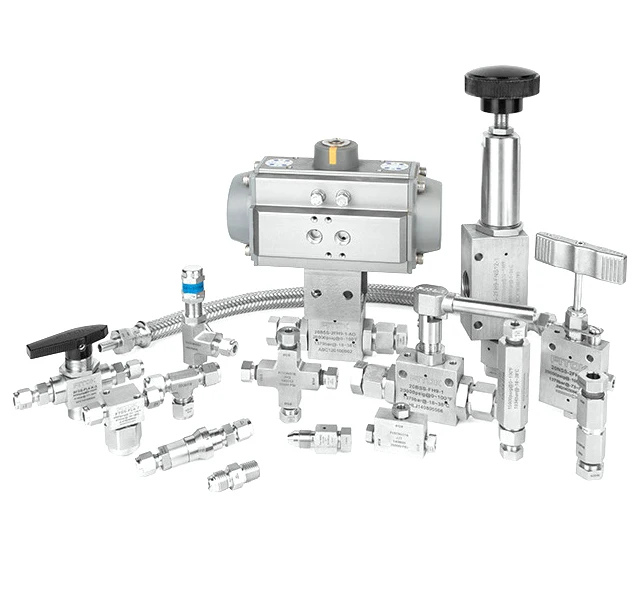 316 Stainless Steel VCR 3 Way Connector - Ultra-purity