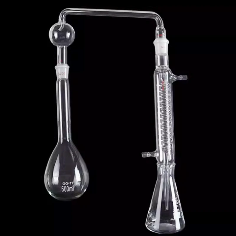Tiandi Lab 500ml Glass Kjeldahl Flask Distillation Apparatus