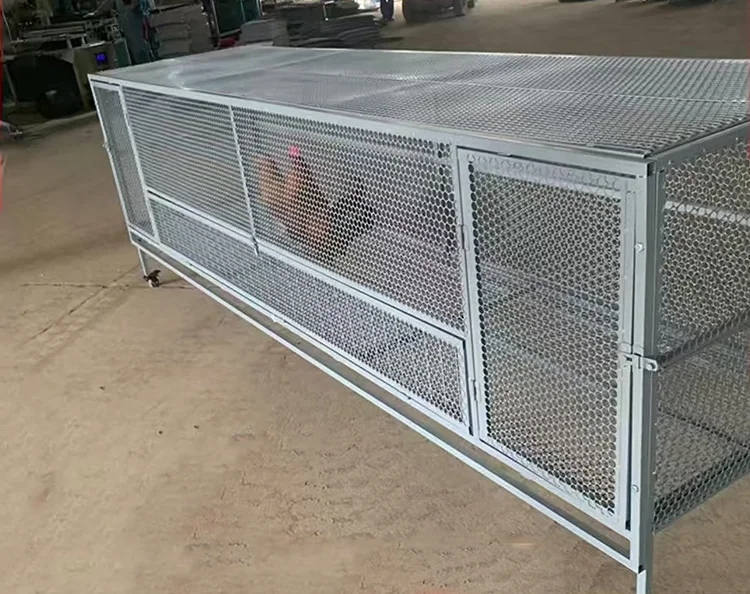 Stackable Feeding Animal Cages Galvanized Poultry Cat Dog Pet Cage ...