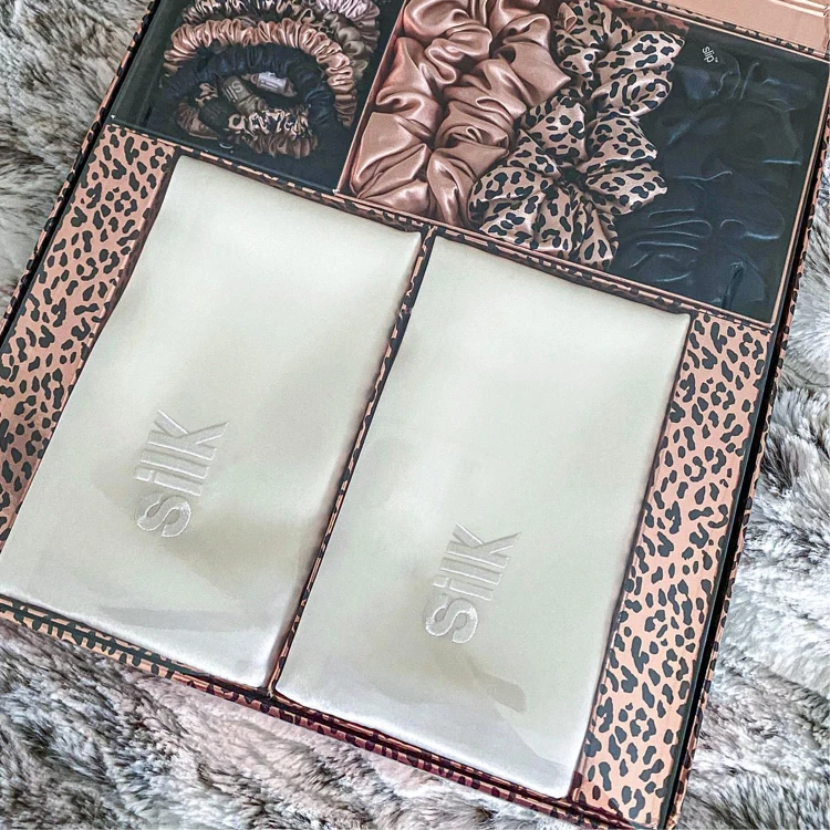 Shop Our Custom Printed Embroidery Logo Silk Pillowcase Set