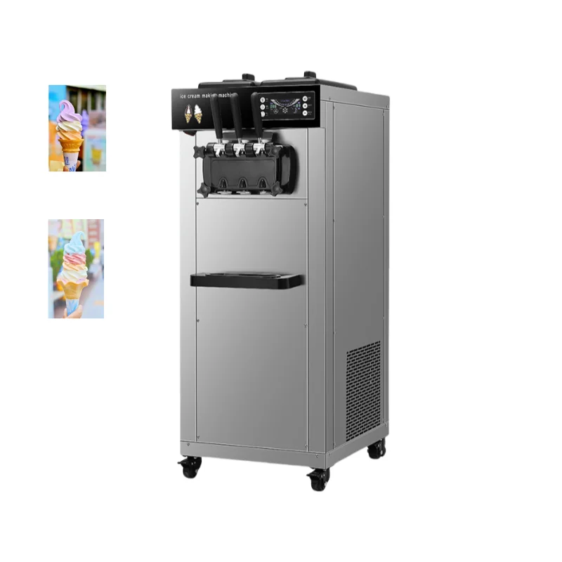 Commercial Ice Cream Machine Commercial Vertical Ice Cream Making ...