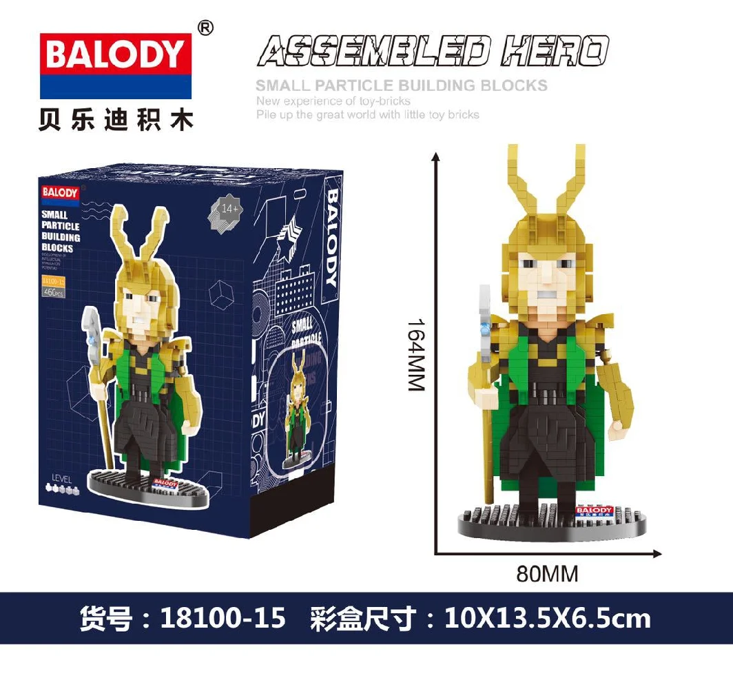 Hot Sale Balody Diy 3d Collection Model Super Hero Mini Bricks Figures ...