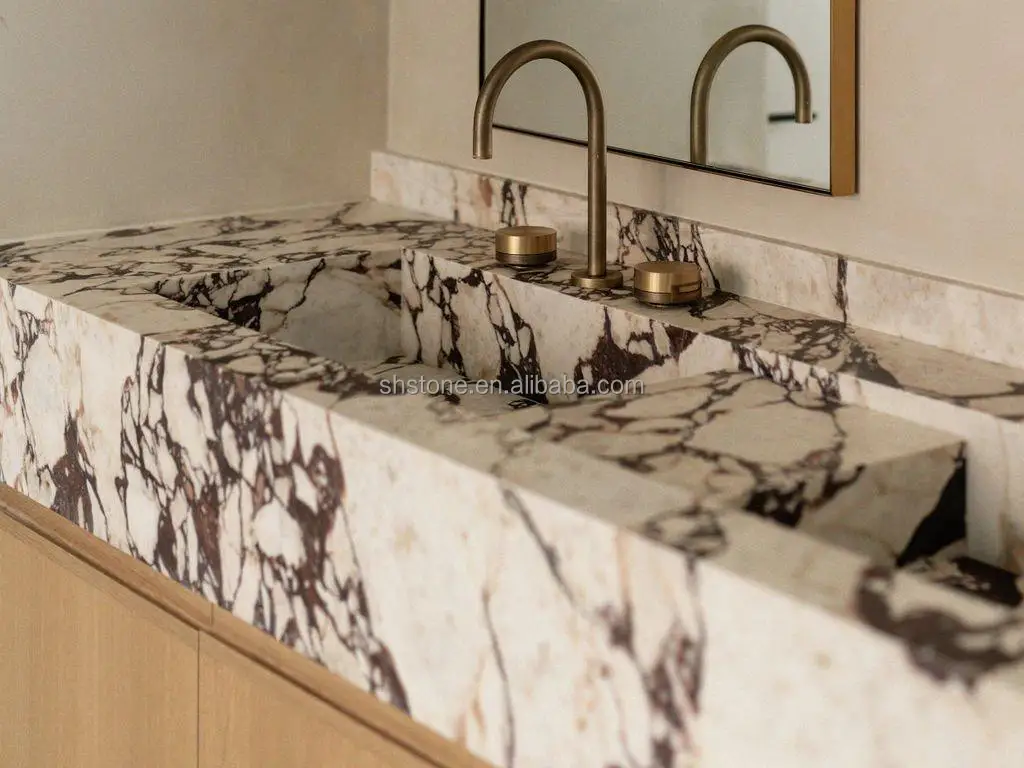 SHIHUI Modern Calacatta Viola Marble Countertops
