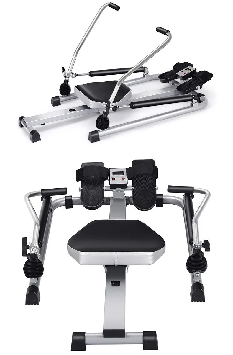 Hydraulic Rowing Machine Full Motion Rower With Adjustable Resistance ...
