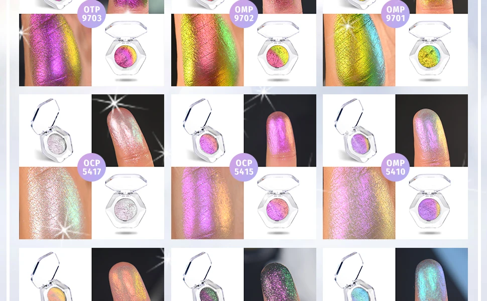 Private Label High Pigments Eye Makeup Color Change Powder Long Lasting ...