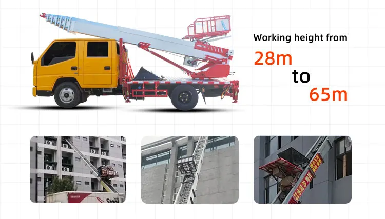 Truck Mounted Telescopic Ladder - 28M Aerial Platform