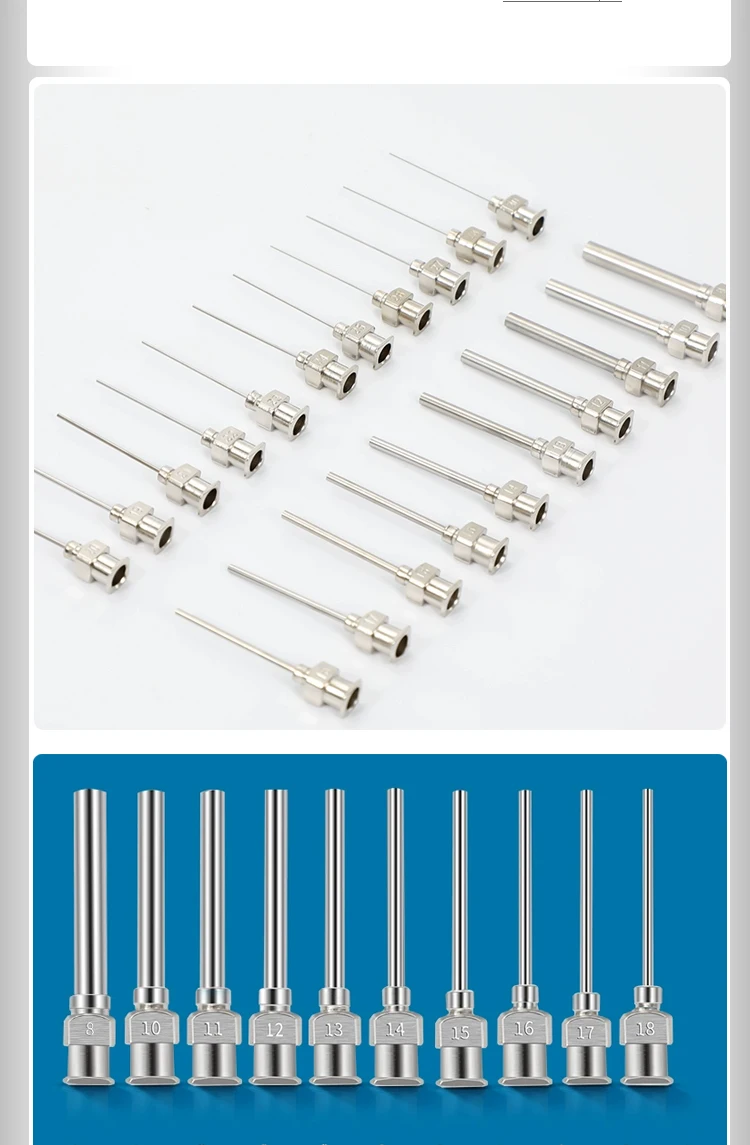 Factory Price 8G--30G 1 Inch Stainless Steel Blunt Needle Tip Industrial Metal Dispensing ...