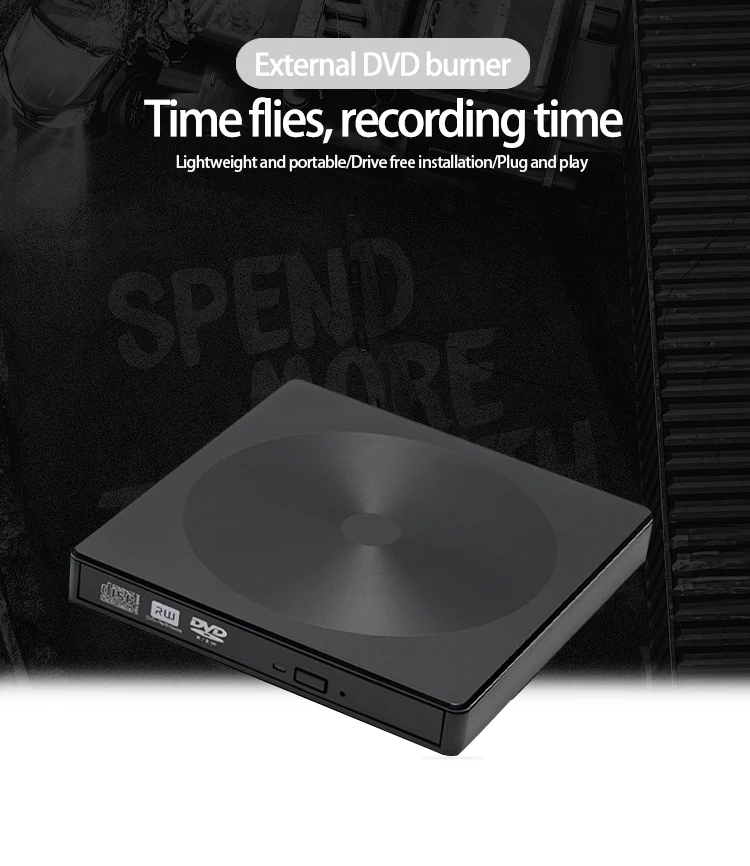 Type C DVD Burner for Laptop Optical Drive with USB 3.0 2 USB Ports SD ...