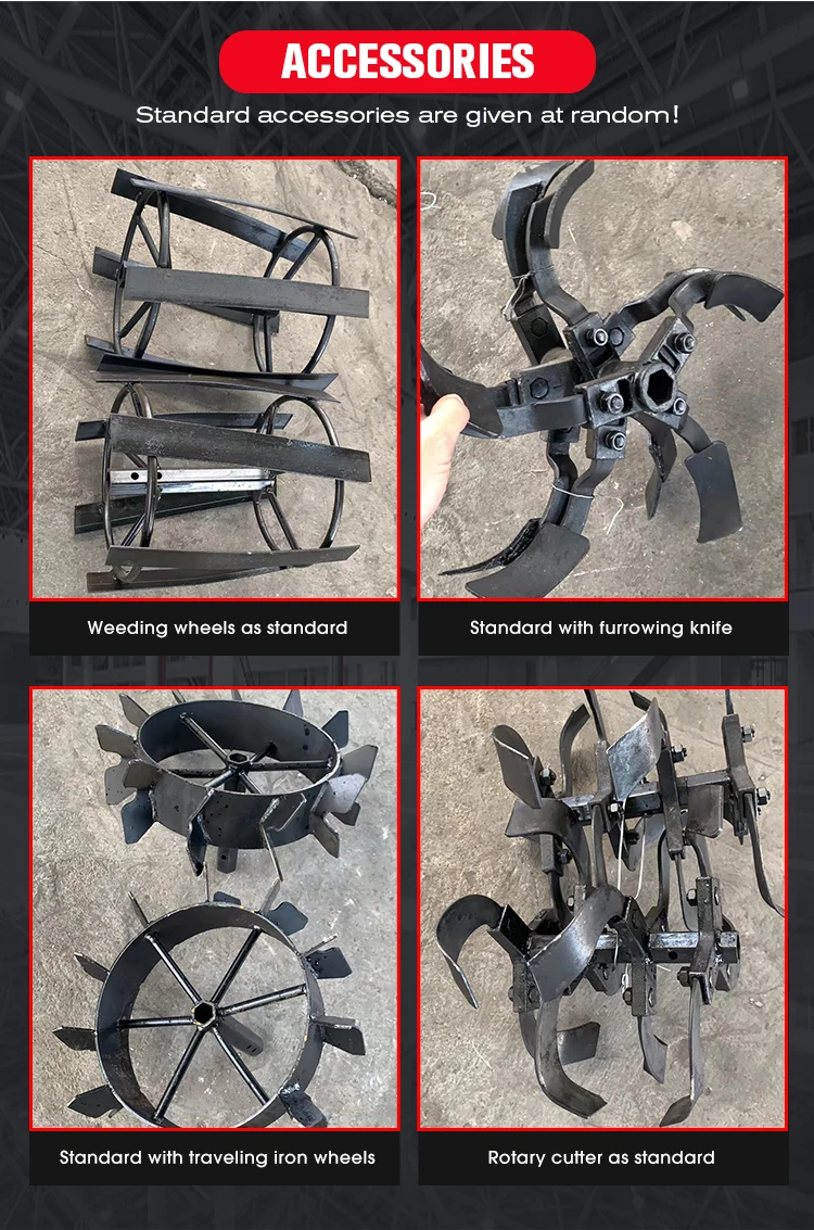 Mini Cultivator Mini Rotary Tiller Farm Power Tiller Agriculture Walk ...