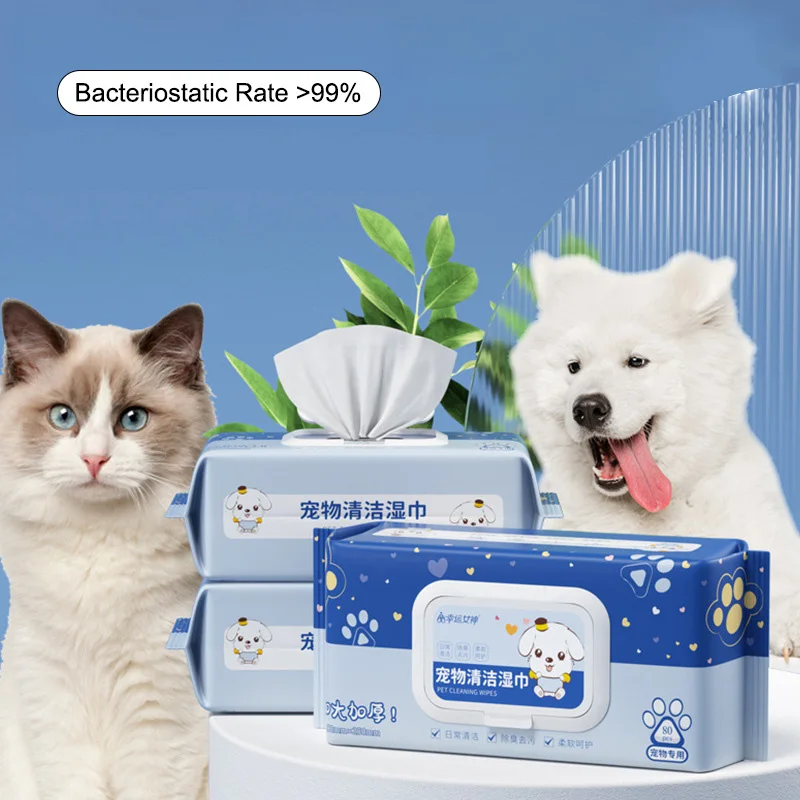 In Stock Pet Cleaning Portable Wet Wipes 12 Count Wet Once For All Dogs ...